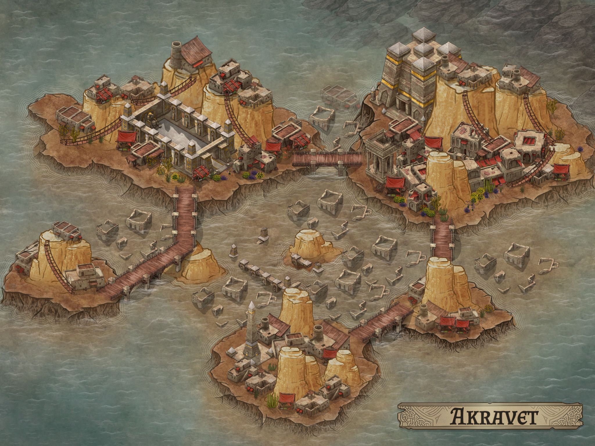 Fantasy Capital City Map