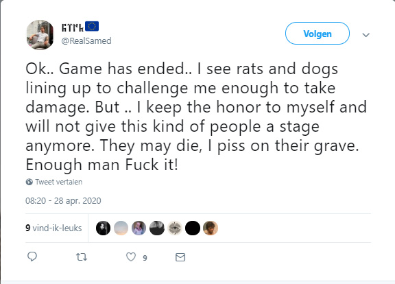 Brink on Twitter: "De angst zit er goed in hé Munirhan, Alles en iedereen controleren of hun ...