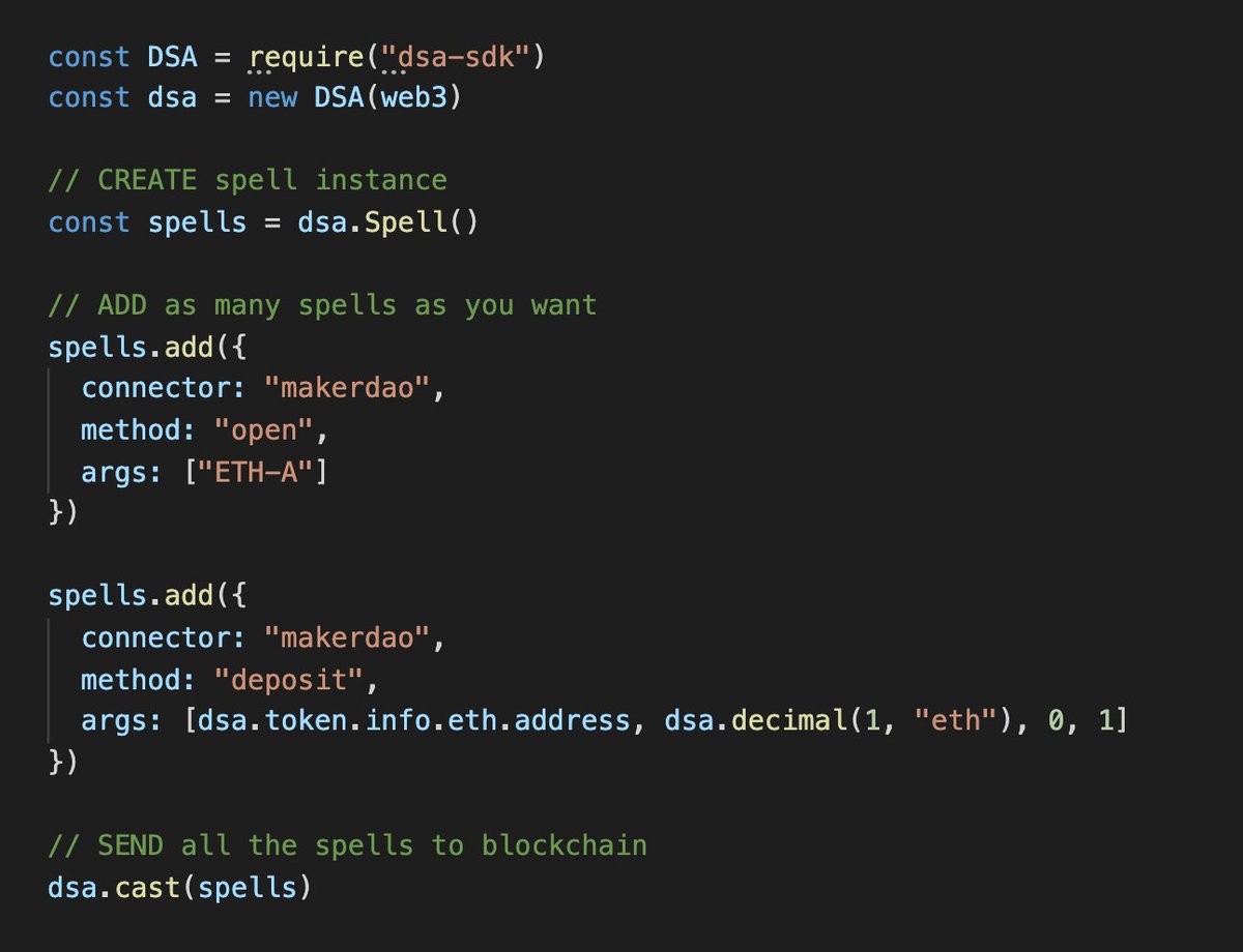 1/ Launching DeFi Smart Account (DSA) Platform, empowering all sizes of developers to build ...