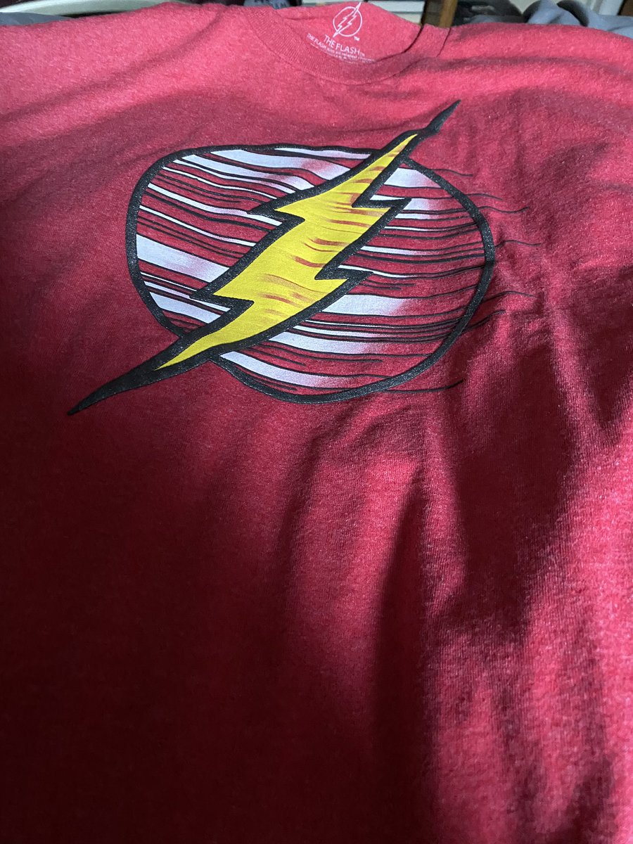 New The Flash shirt. I know some humor comments are coming. Haha ...