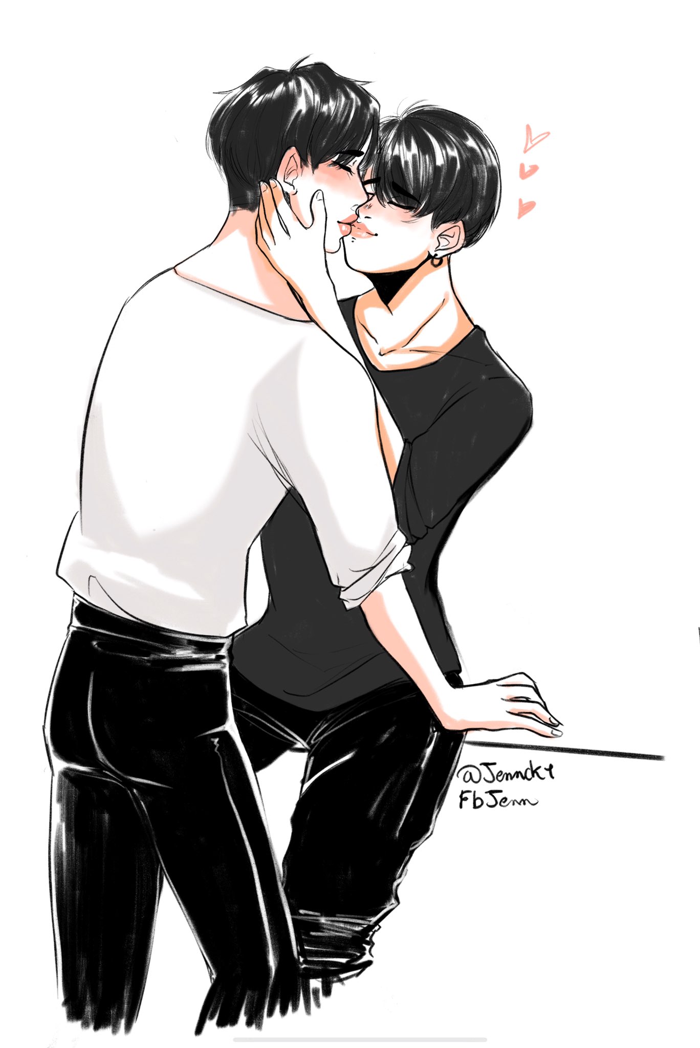 Jenn🔪🔞🍒 on Twitter: "Mini cómic Jinkook (1/?? I always have this thought of my ships being ...