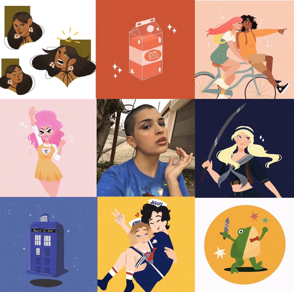 「lots of girls and cool frogs ?#artvsartist2020 」eli marigo ️の漫画