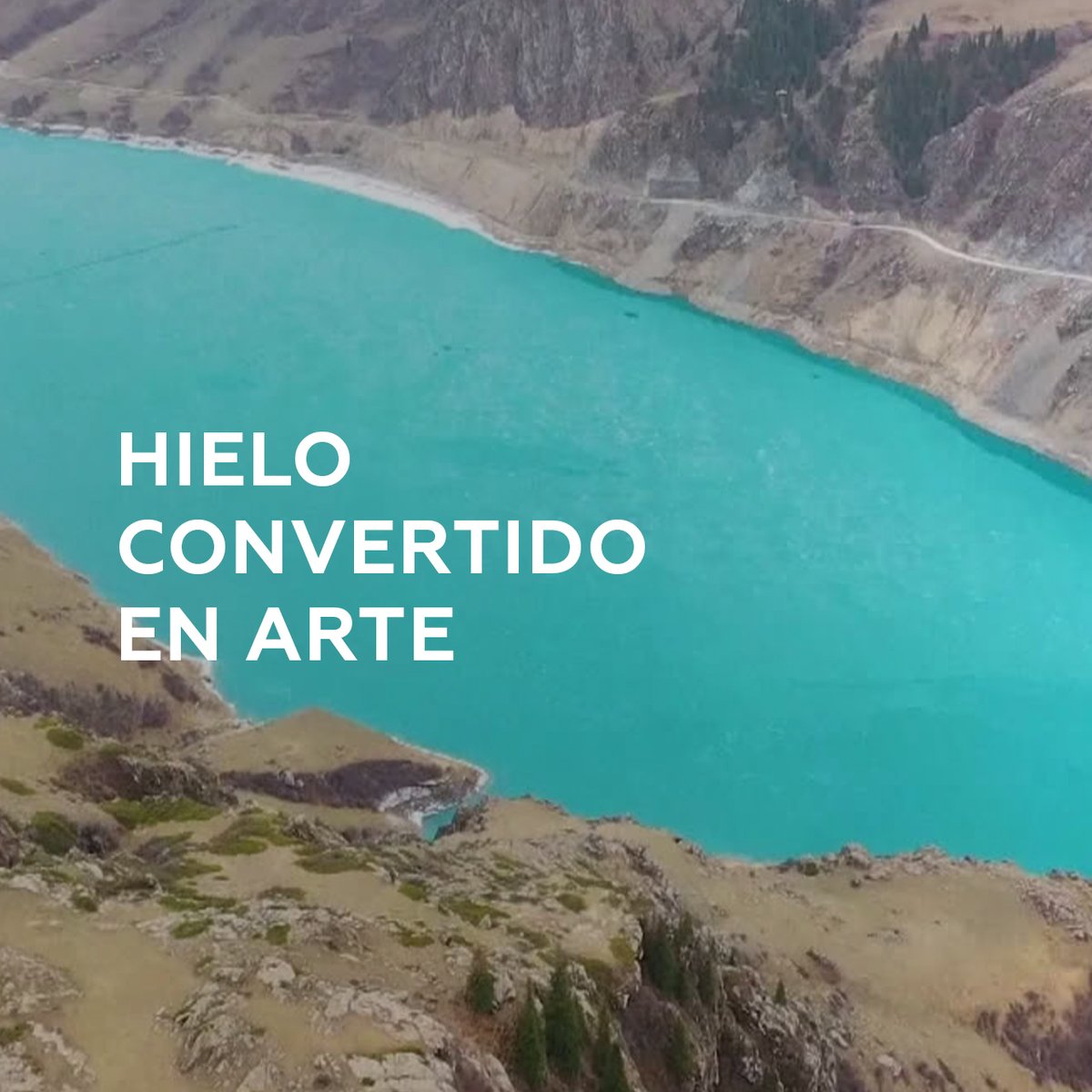 RT en Español on Twitter: "La superficie del lago Jade en Xinjiang, China, comenzó a ...