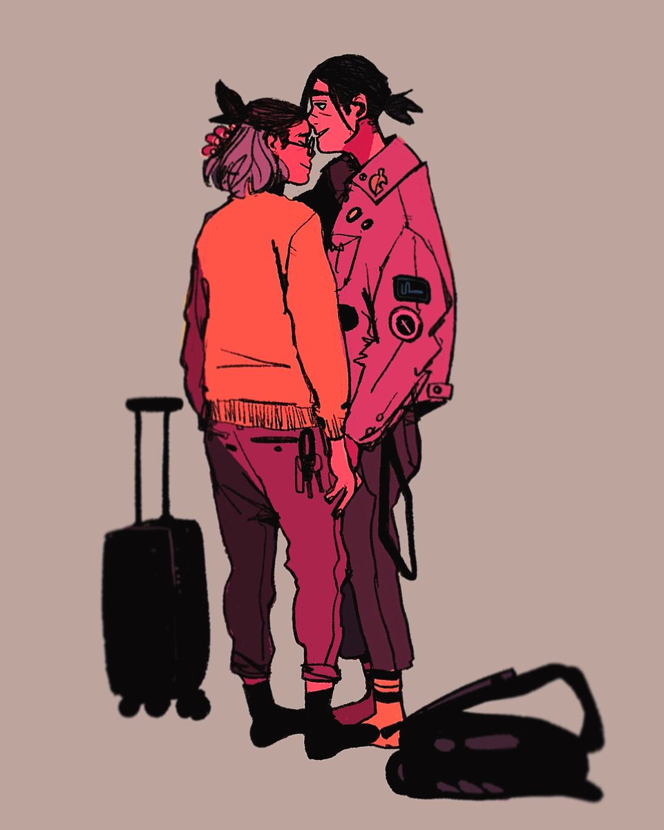 「Socks and luggage #wlw #lgbtqia #ocs 」|Zephのイラスト