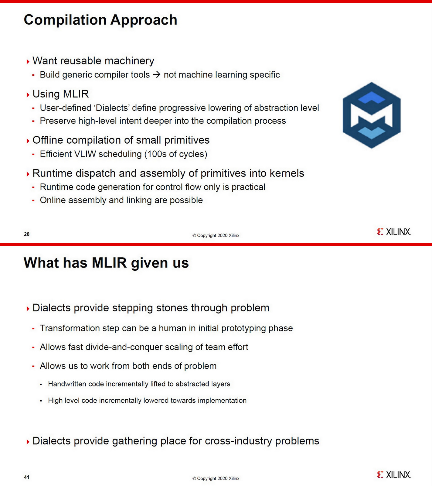 OGAWA, Tadashi on Twitter: "=> "Compiling for Xilinx AI Engine using MLIR", Xilinx Res Labs ...