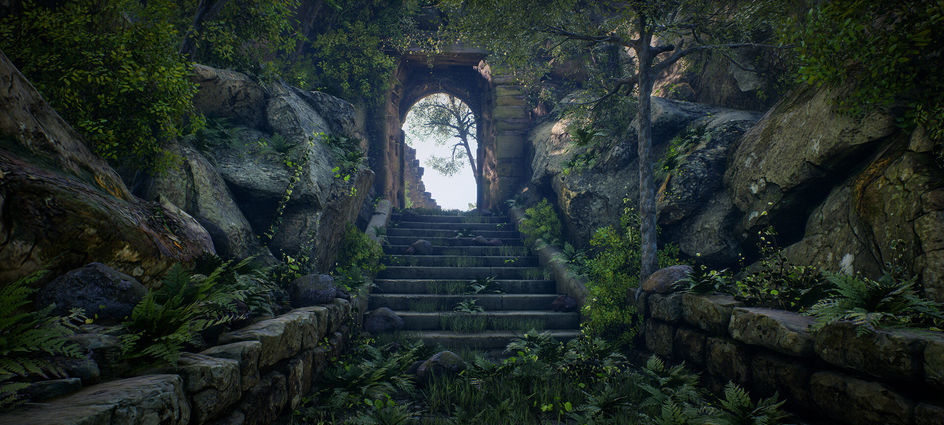 Fantasy Forest Ruins