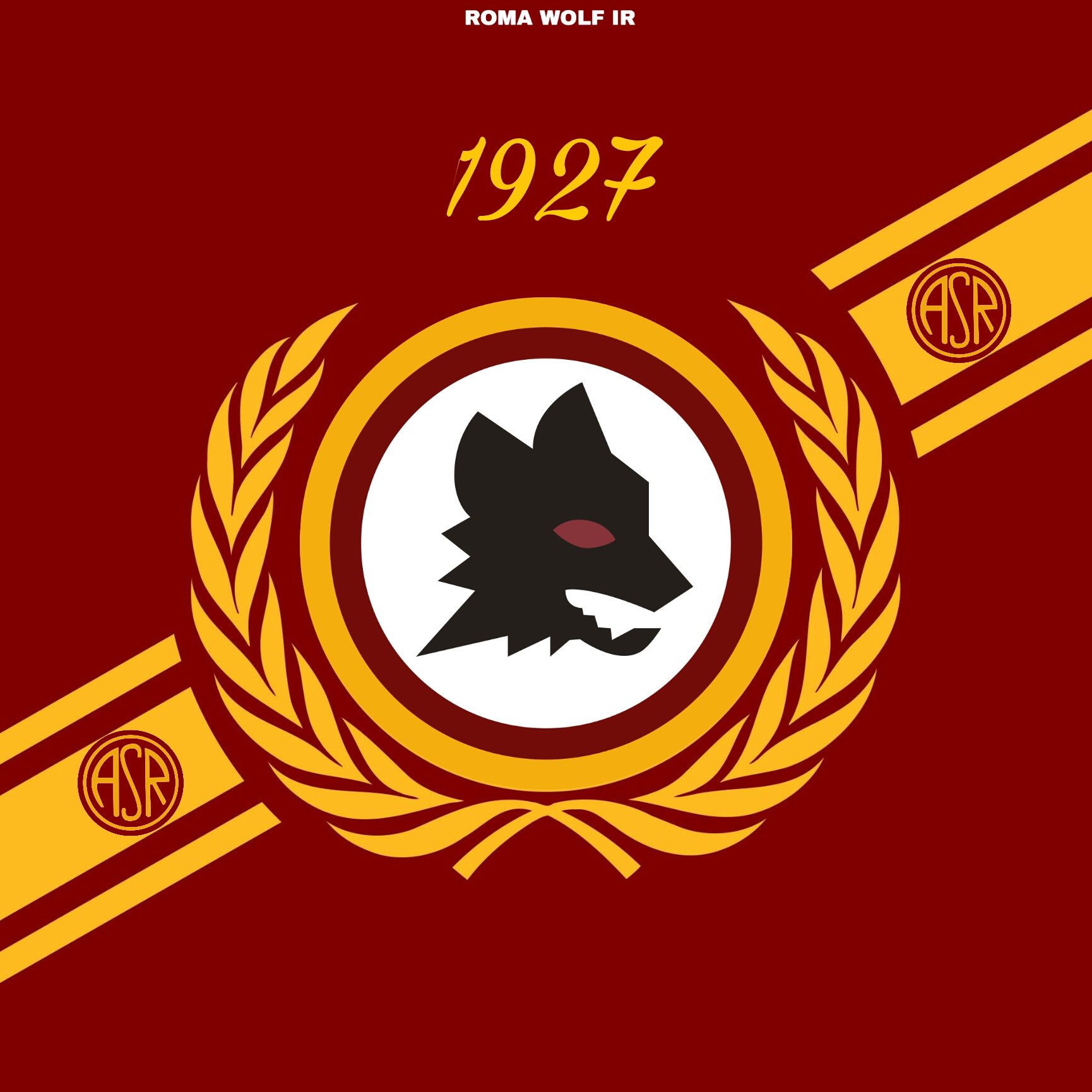 Roma Wolf Logo Sticker SPQR Wolf Rome | MuralDecal.com