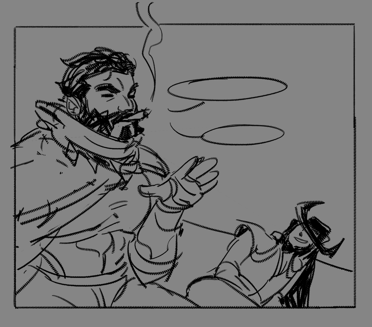 「drawn in 2016 but still relevant to graves and tf ? 」🎄jingledart🎄の漫画