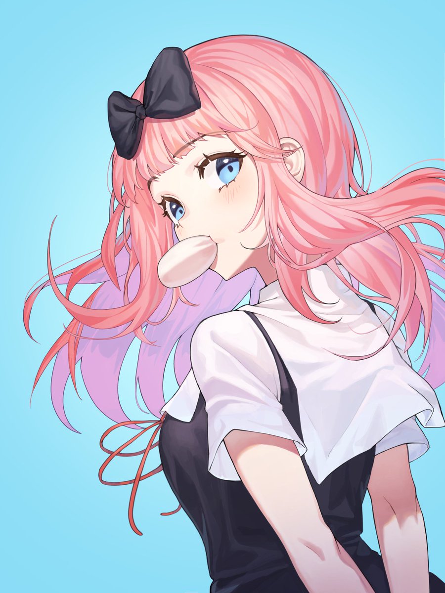 藤原千花「饅頭をたべるチカが可愛かった #藤原千花 #かぐや様は告らせたい 」|Dlのイラスト