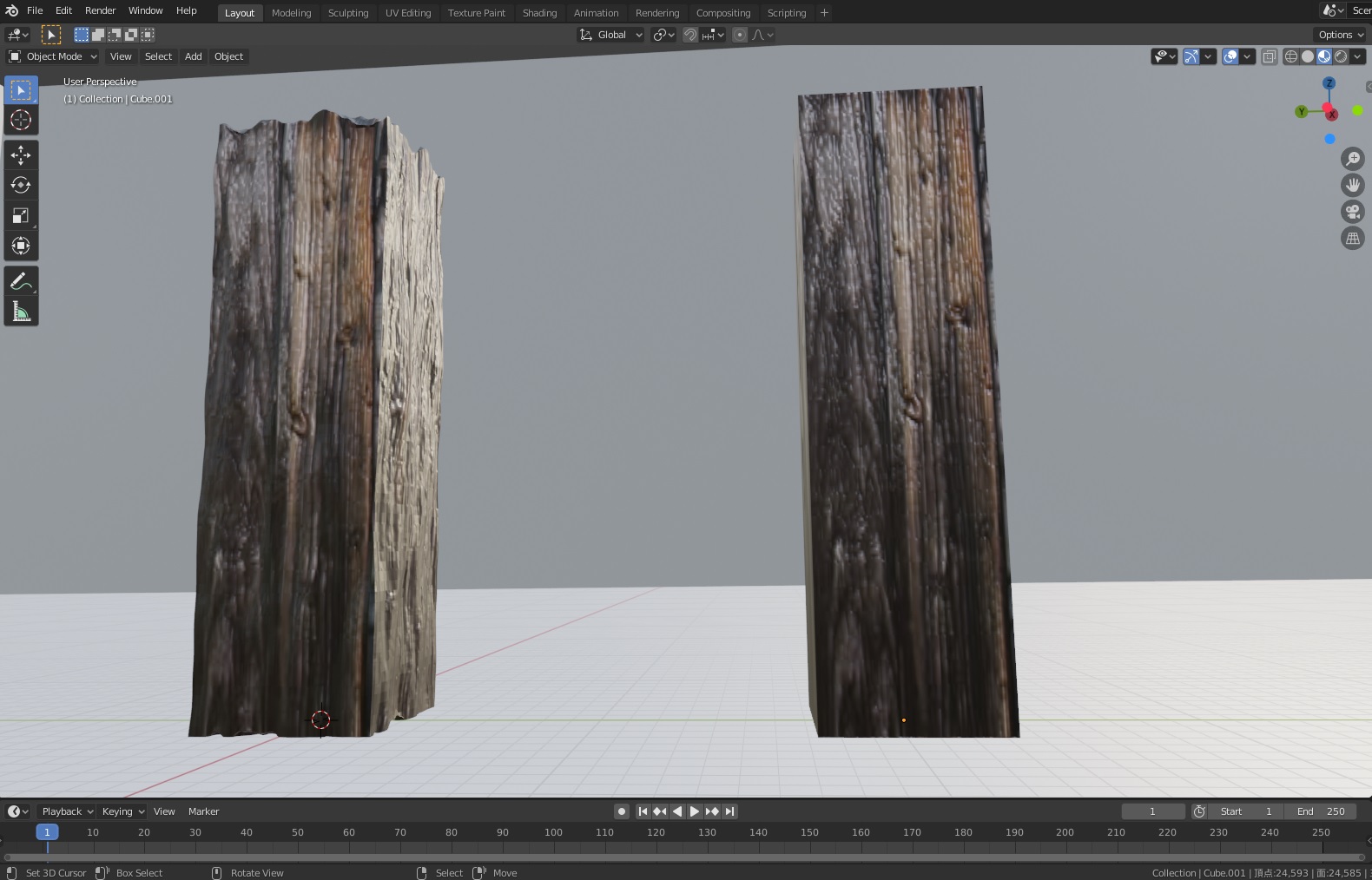 Kazutomo_Watanabe＠NFT_3DCG_Designer on Twitter: "＃チュートリアル動画 をYouTubeにアップしました。 今回は木の柱や壁の微妙な凹凸を ...