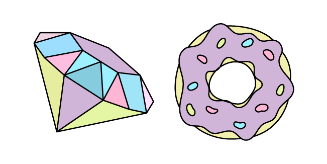 Custom Cursor on Twitter: "Diamond or Donut? Everyone has their own values. Shine like a diamond ...