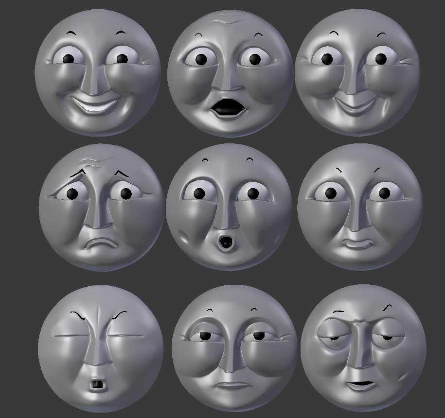 Henry The Green Engine Faces Tomy Train Thomas The Tank Engine Series