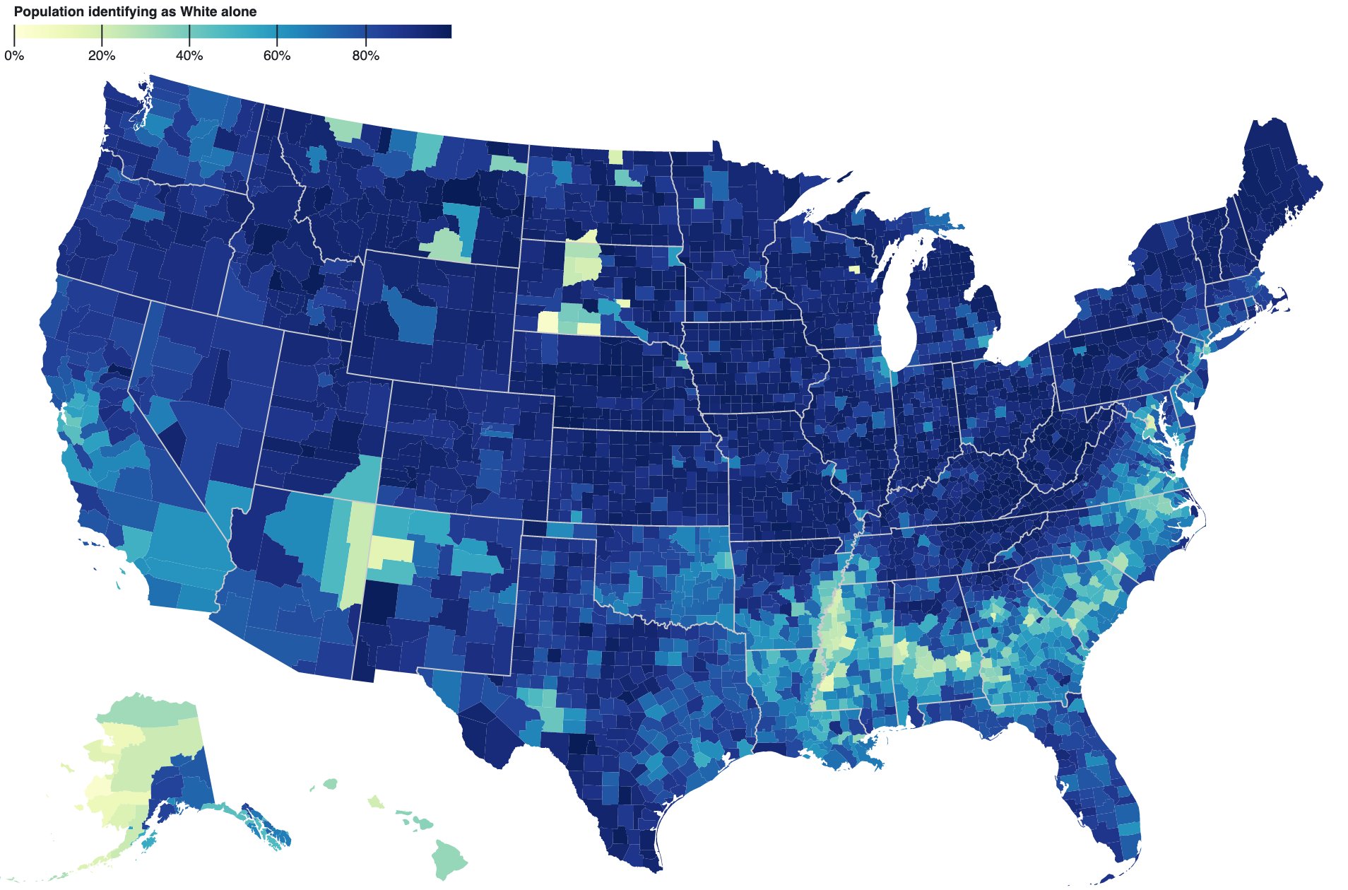 Map Of American Race