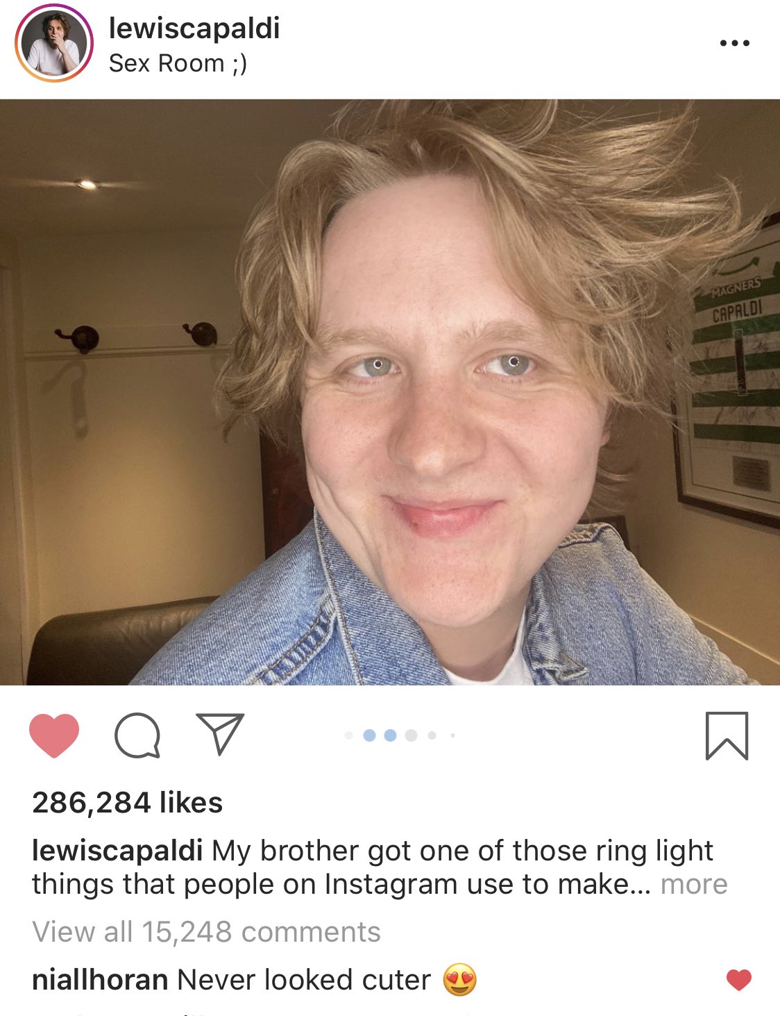 Niall Horan Instagram