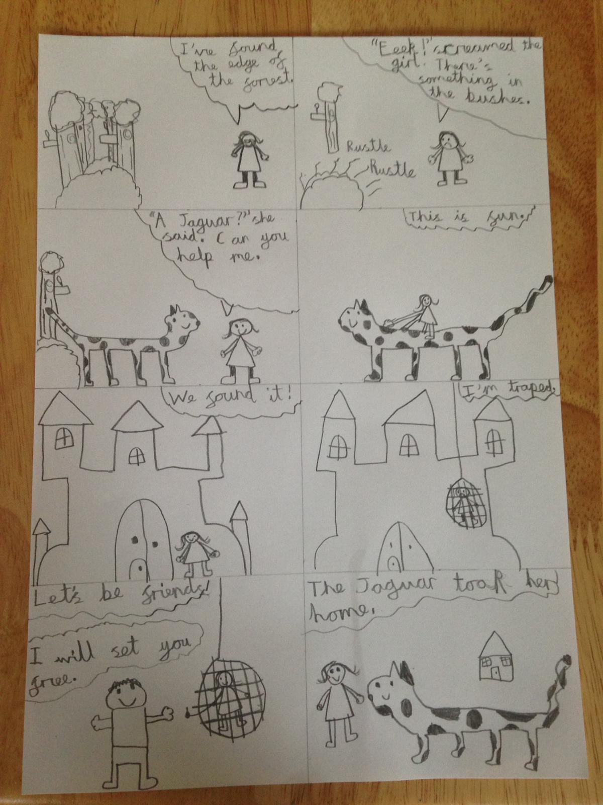 John Gooden on Twitter: "@NewHallpri James’ rainforest comic strip for ...