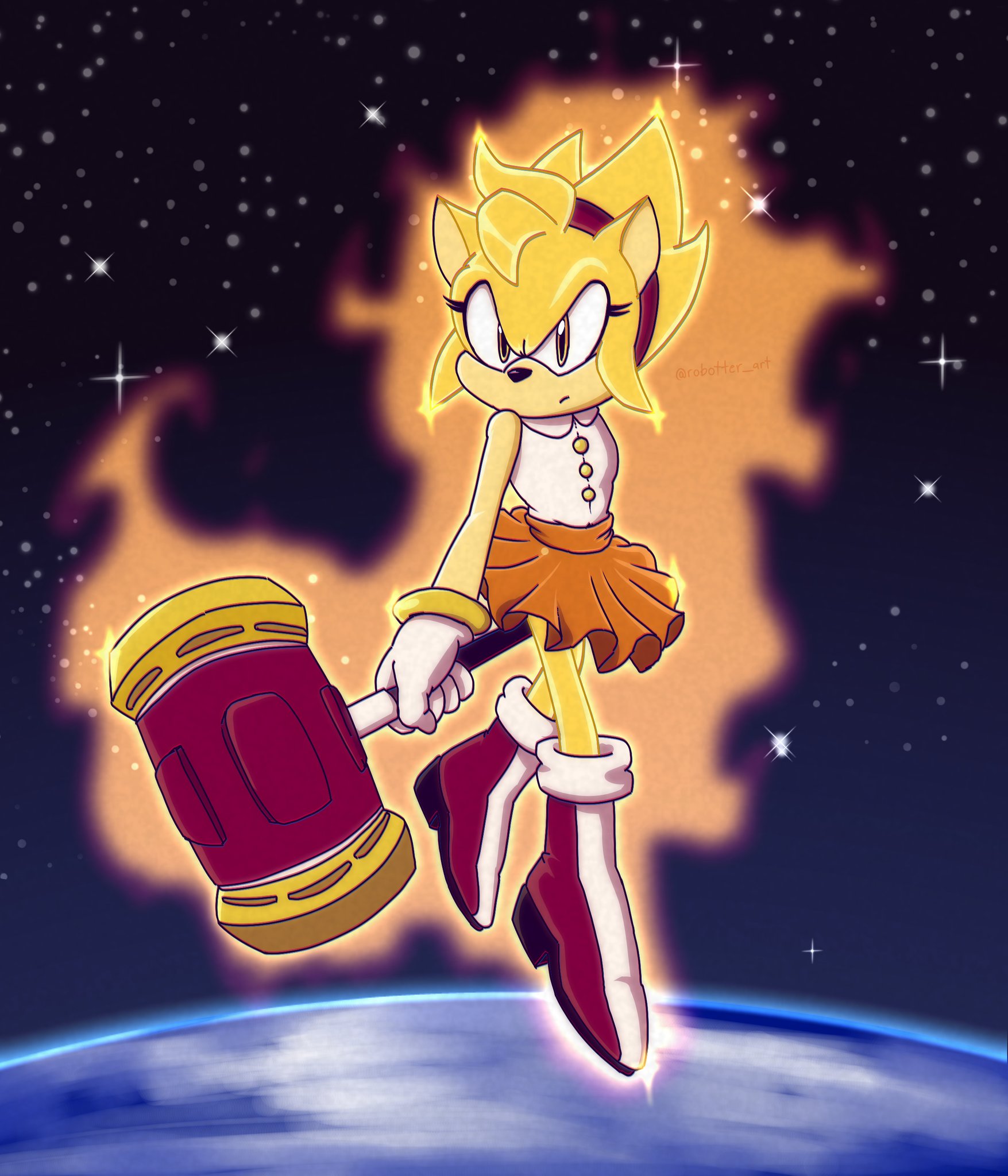 Super Amy The Hedgehog