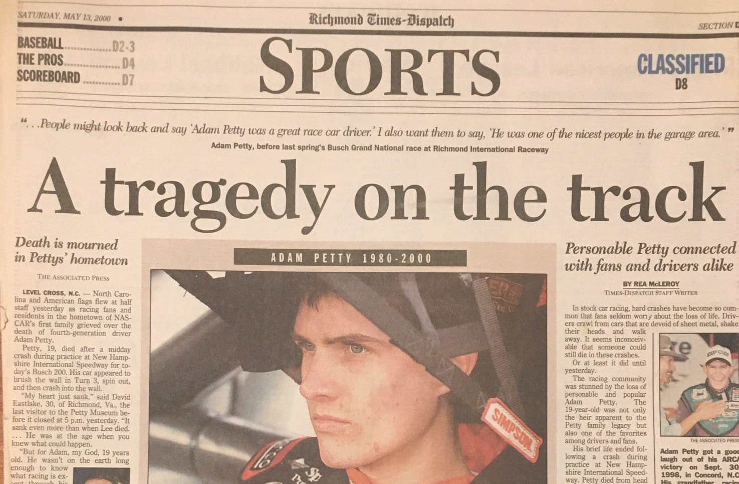 Adam Petty Autopsy Photos