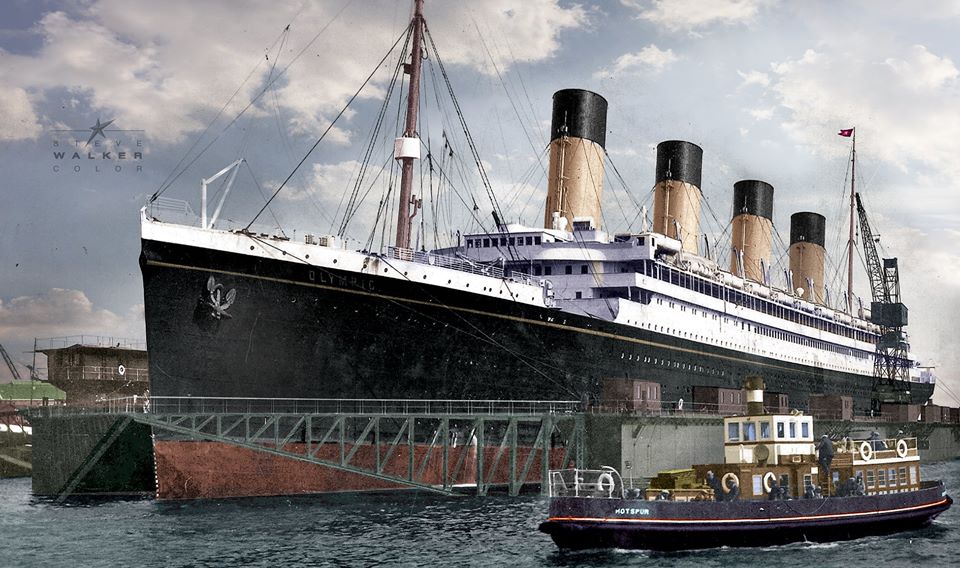 Olympic Ship In Color