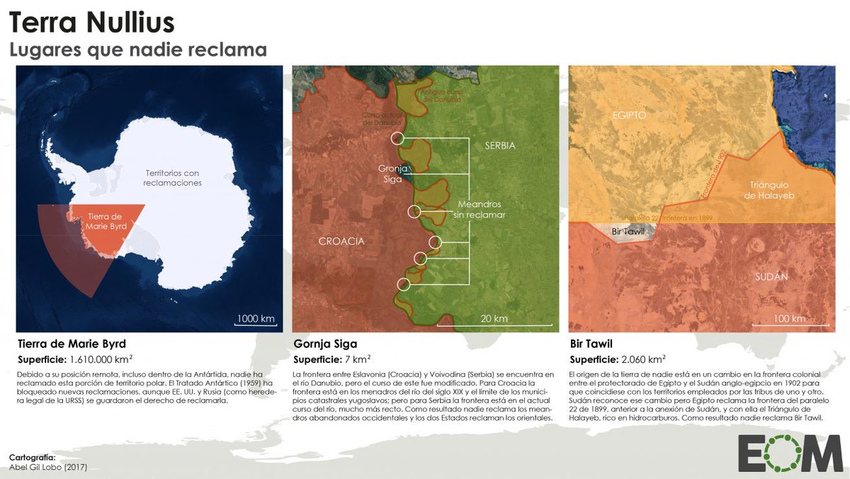 La Tierra de Marie Byrd, Gornja Siga y Bir Tawil son los 3 únicos ...