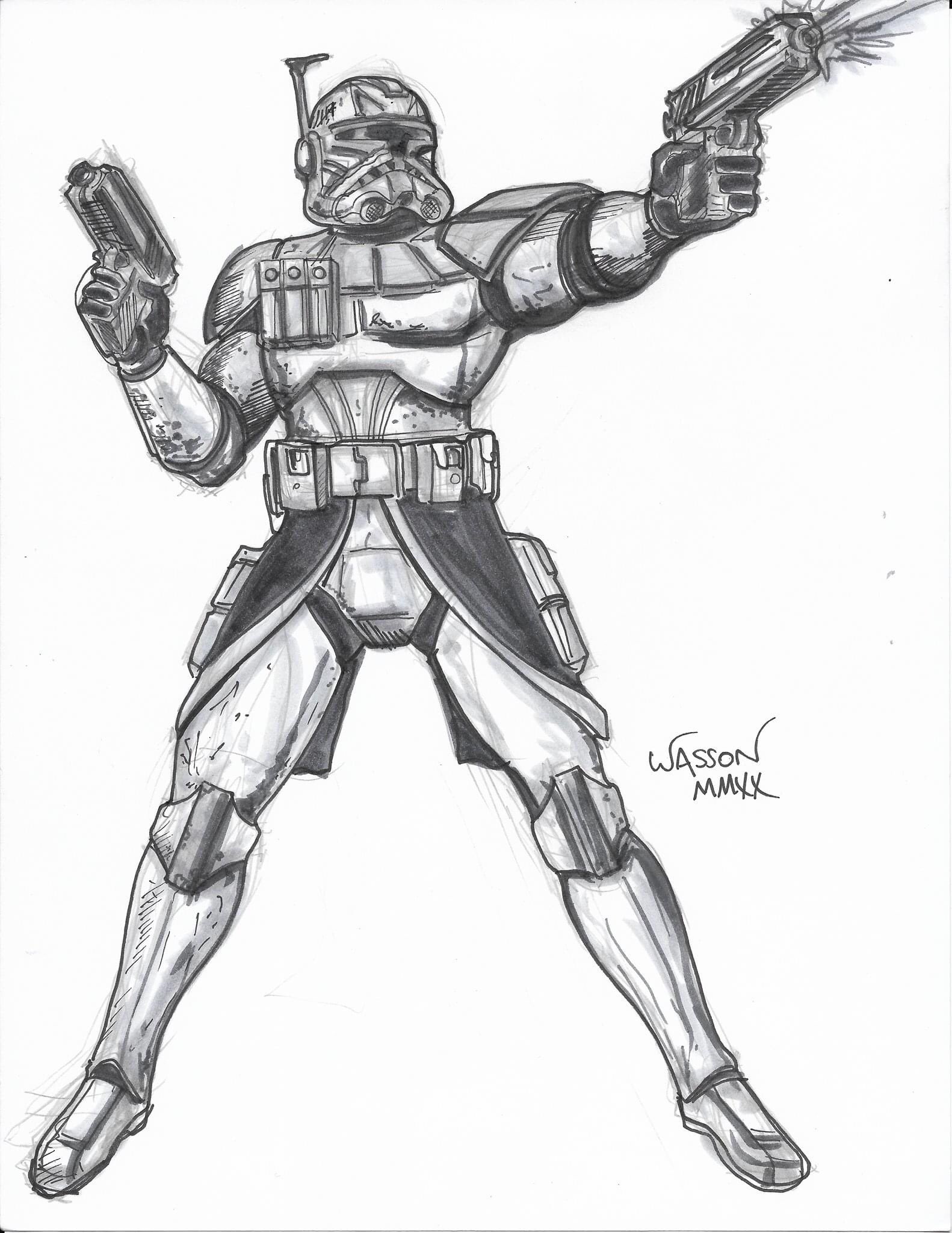 Clone Commander Cody Coloring Pages