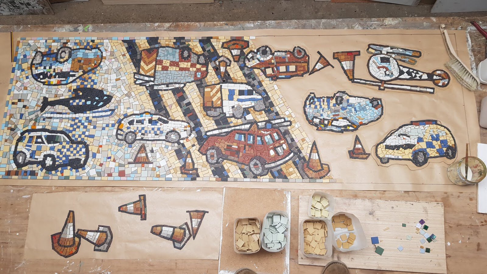 Beach Creative CIC on Twitter: "Director @robturner and his famous mosaics. He’s been working in ...