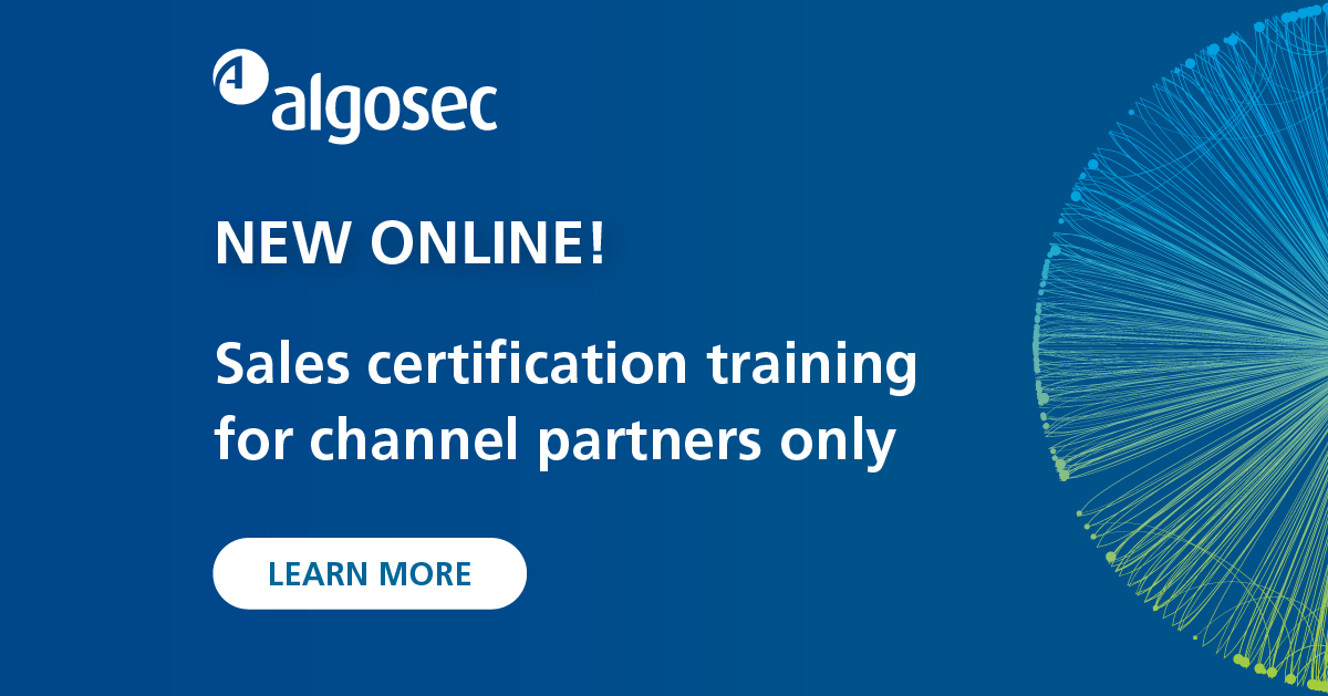 AlgoSec on Twitter: "AlgoSec’s new online sales certification training for channel partners is ...