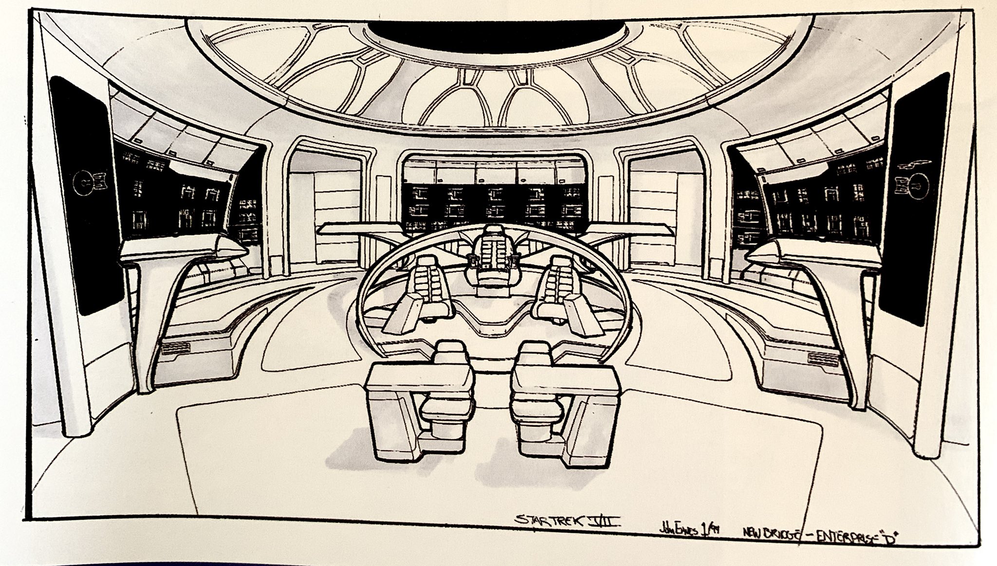 Starship Bridge Concept Art