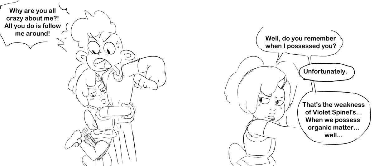 「I missed drawing my Spinel... She knows 」|JankyBones の漫画