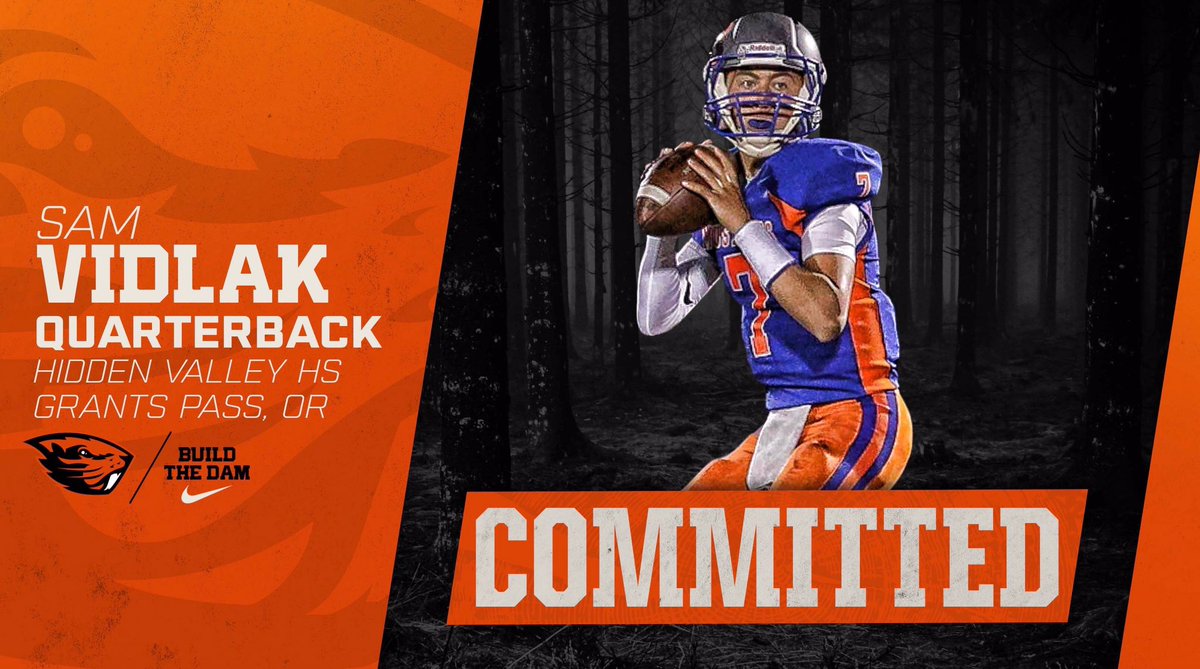 2021 3* QB Sam Vidlak flips from Montana to Oregon State : r/CFB