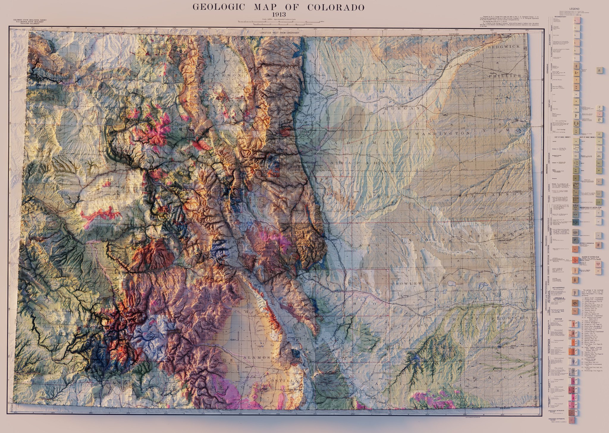 Colorado Geologic Map Vtg Geologic Map Of Washington Division Of Mines