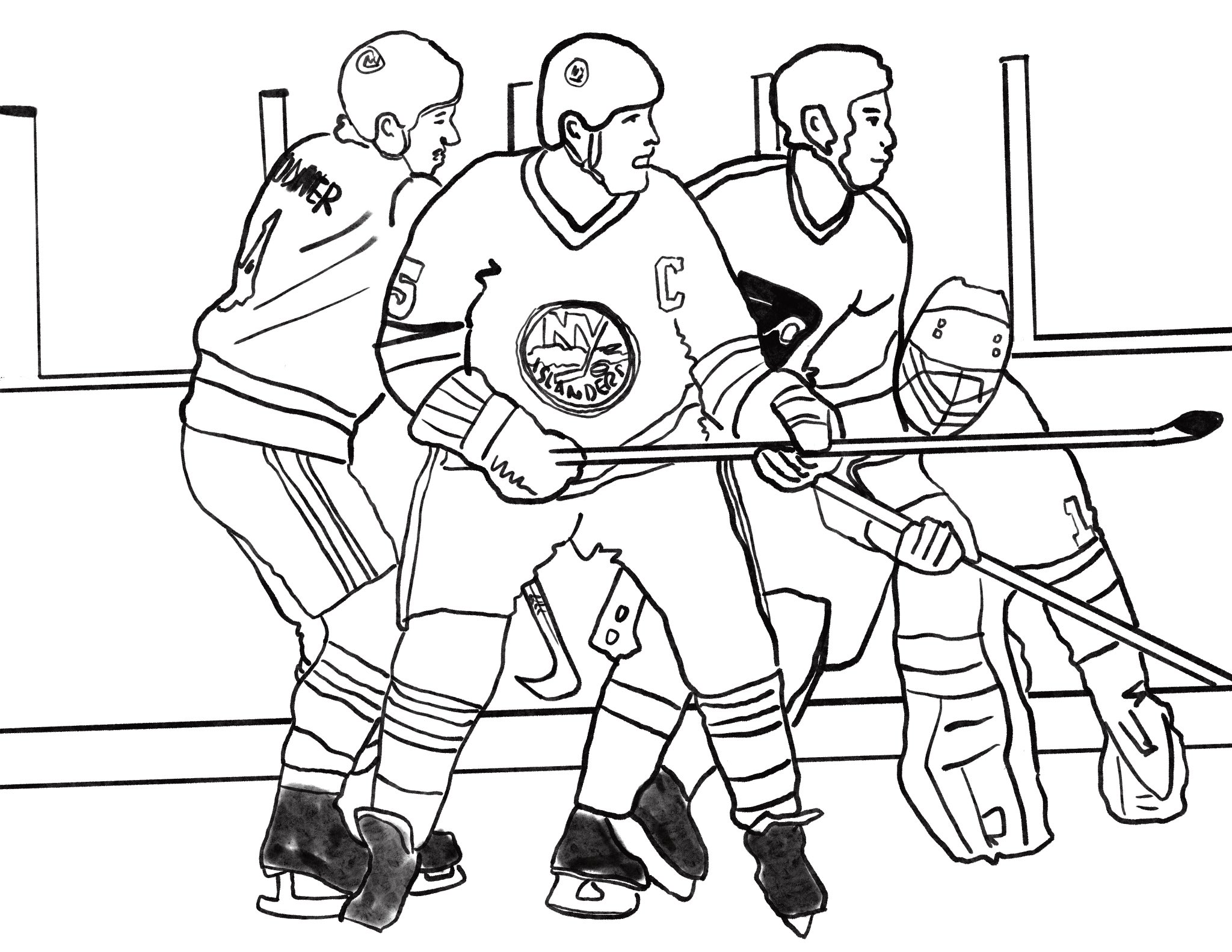 Hockey Coloring Pages Stanley Cup