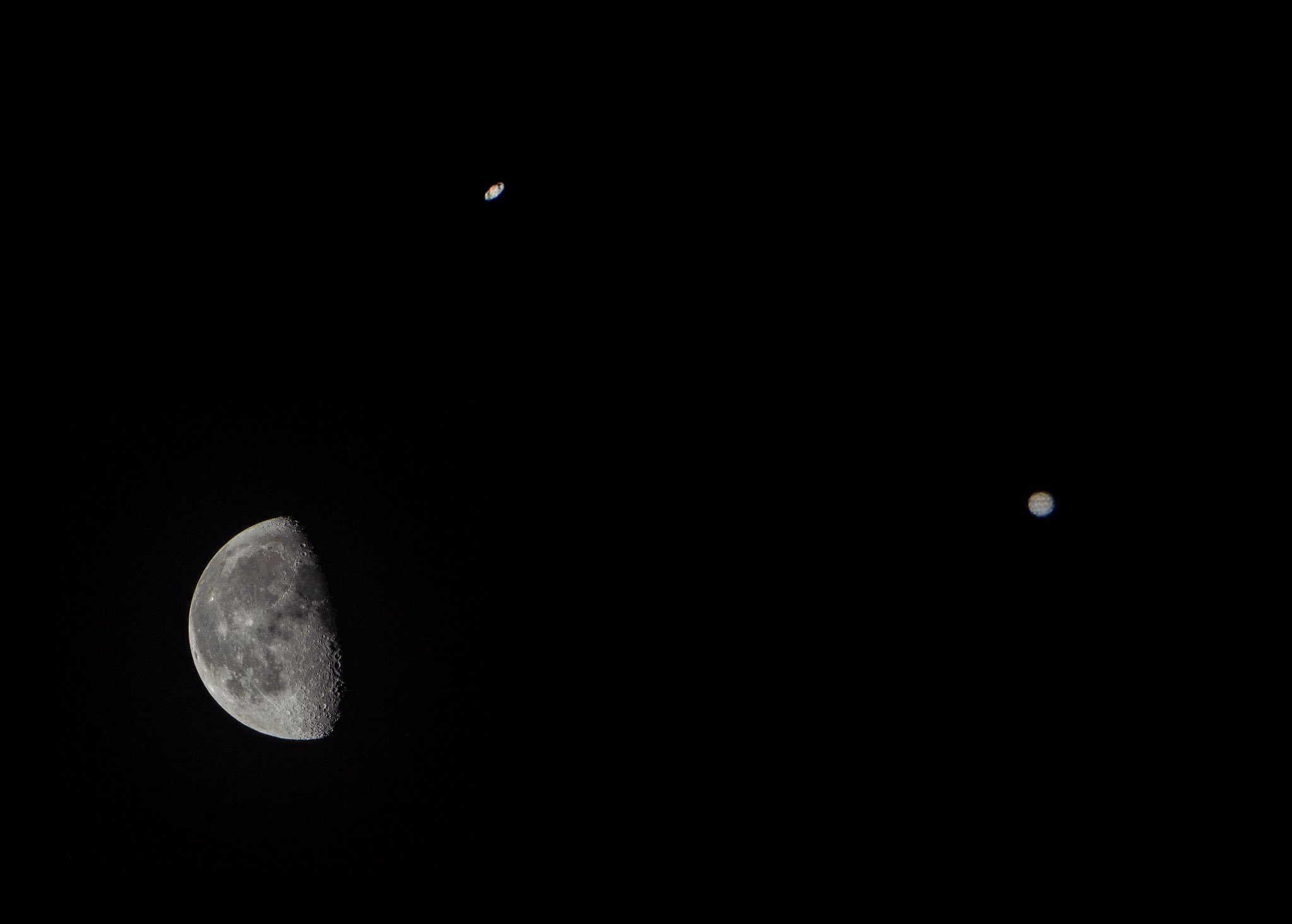 Jupiter And Its Moons With White Back