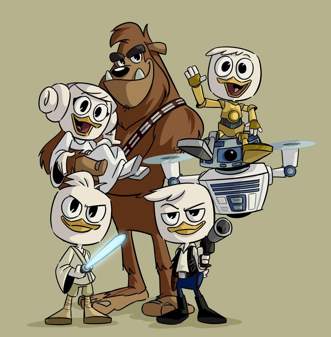 Ducktales Huey Dewey Louie Webby