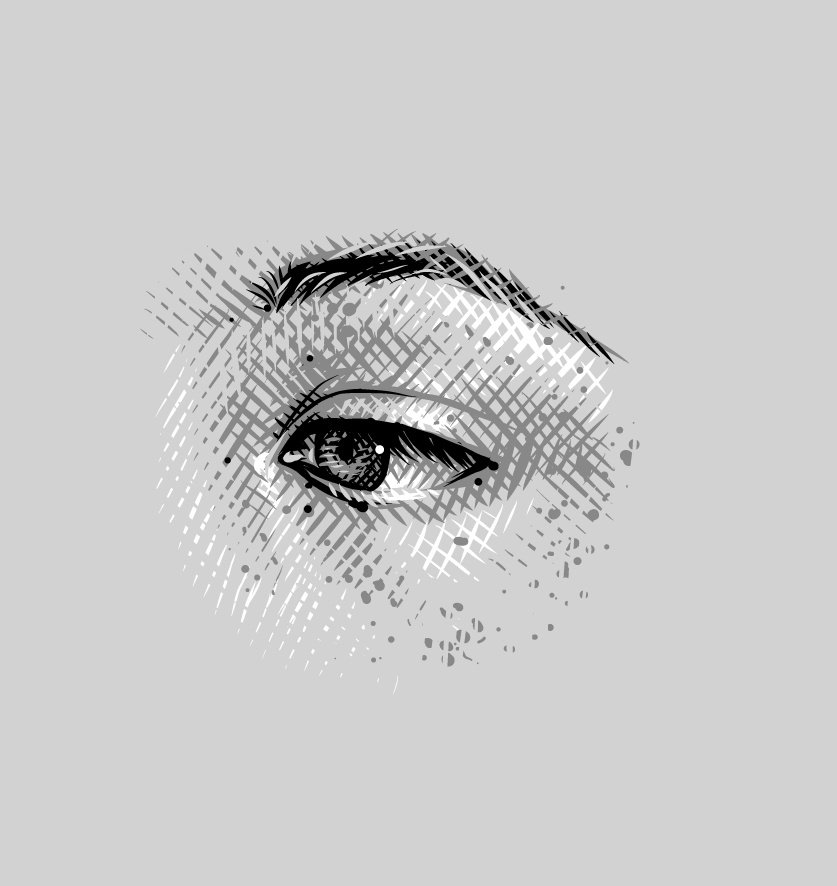 Stippling Eye