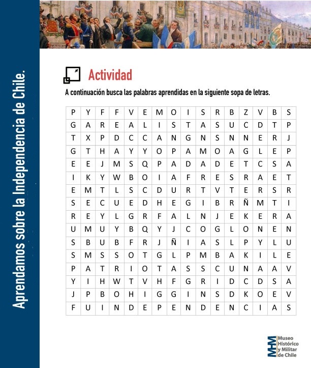 Sopa De Letras De Historia