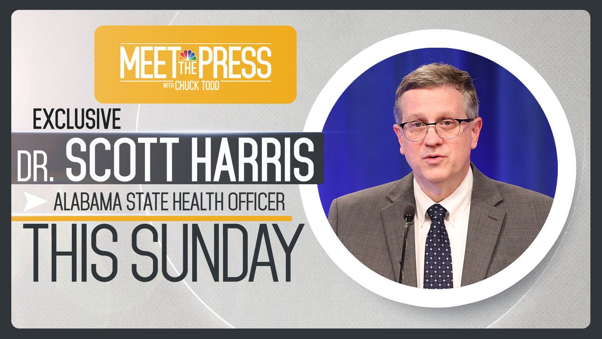 TOMORROW ON MTP: State Health Officer at the Alabama Department of ...