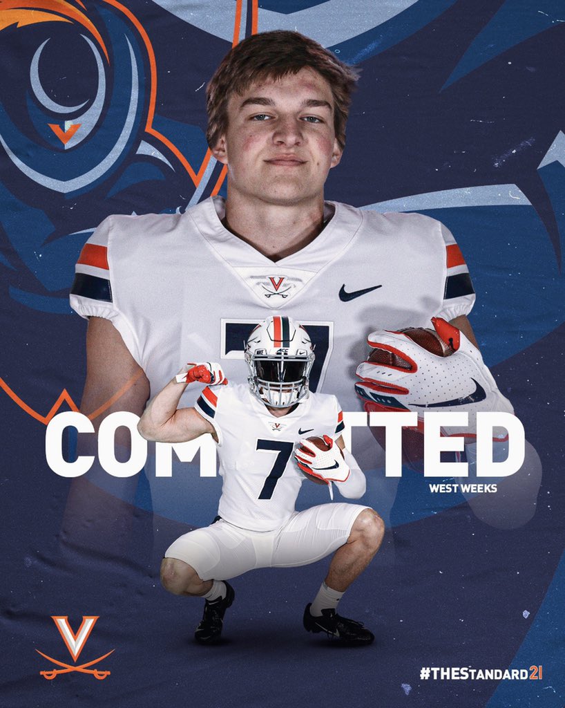 2021 3* ATH West Weeks commits to Virginia : r/CFB