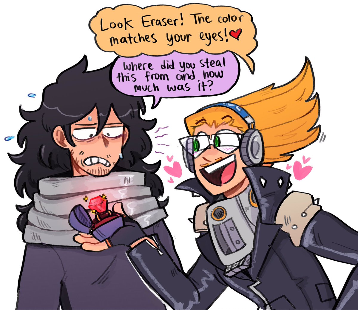 「Shinsou in the robo au! I imagine he would be Aizawa's prote」JELLYの漫画