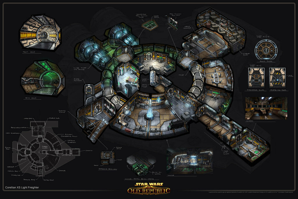 Corellian Freighter Concept Art