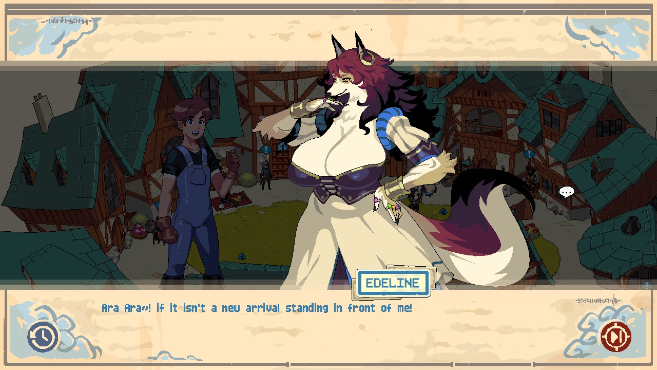 Shuka@ゲーム用 on Twitter: "#cloudmeadow の住人はわりと色んな種類がいるのう。犬のお姉さん、人間から鳥人、サメ人、イエティとか。他にもいろいろ。 https ...