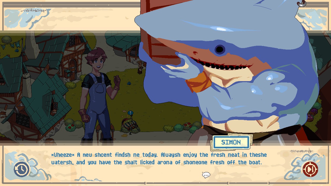 Shuka@ゲーム用 on Twitter: "#cloudmeadow の住人はわりと色んな種類がいるのう。犬のお姉さん、人間から鳥人、サメ人、イエティとか。他にもいろいろ。 https ...