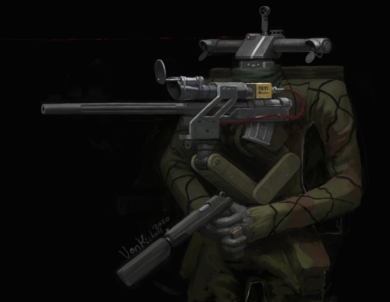 Military Sniper Art