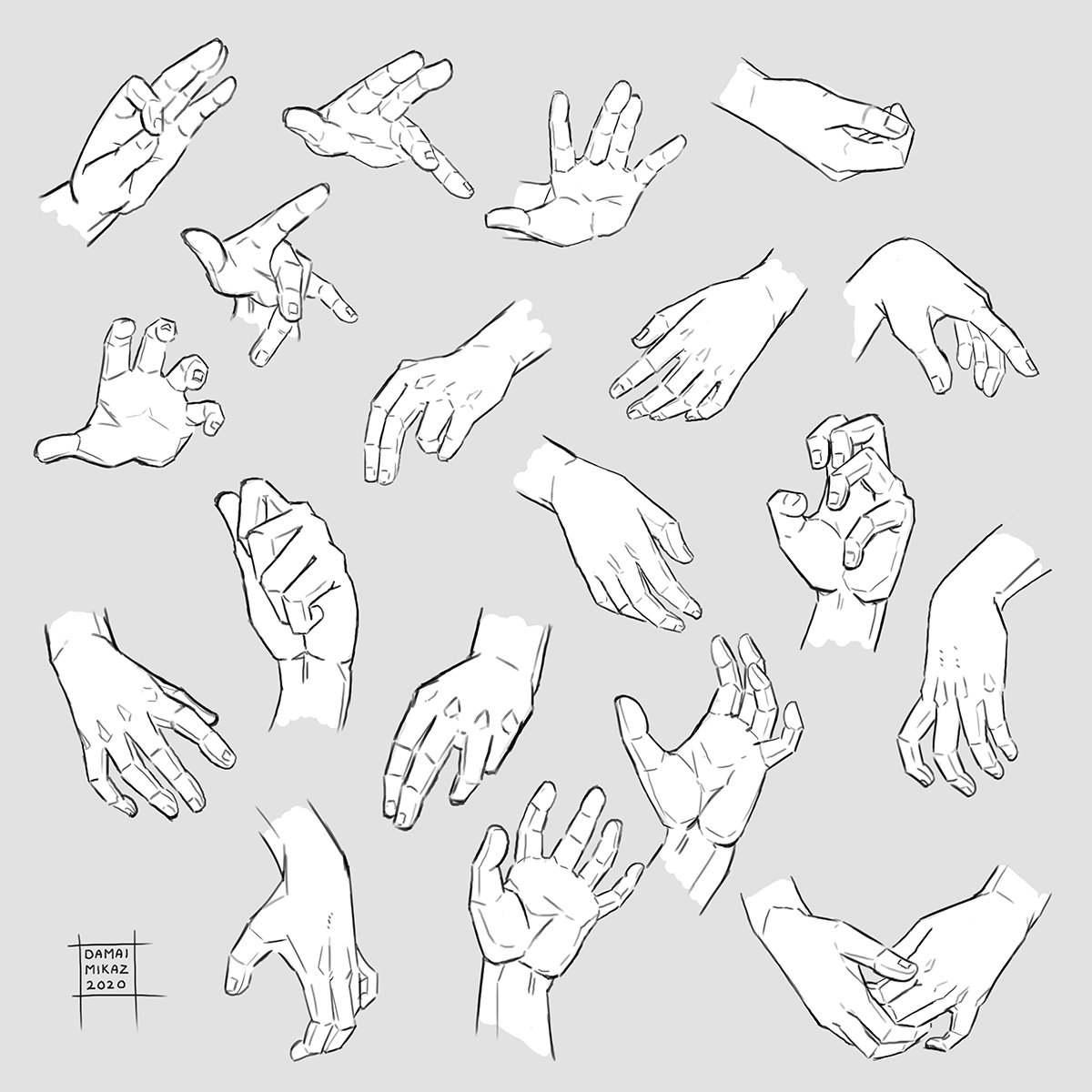 Hand Poses For Drawing