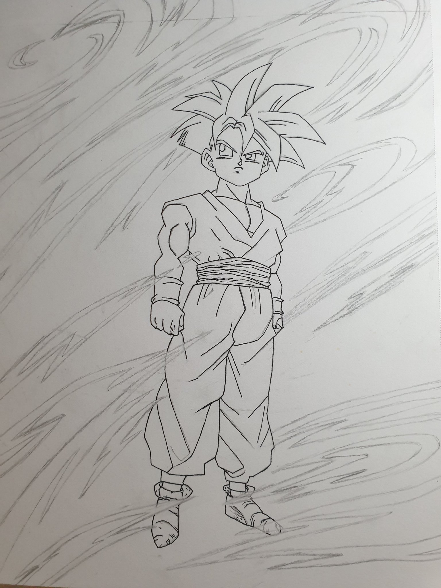 How To Draw Dragon Ball Z Kid Gohan