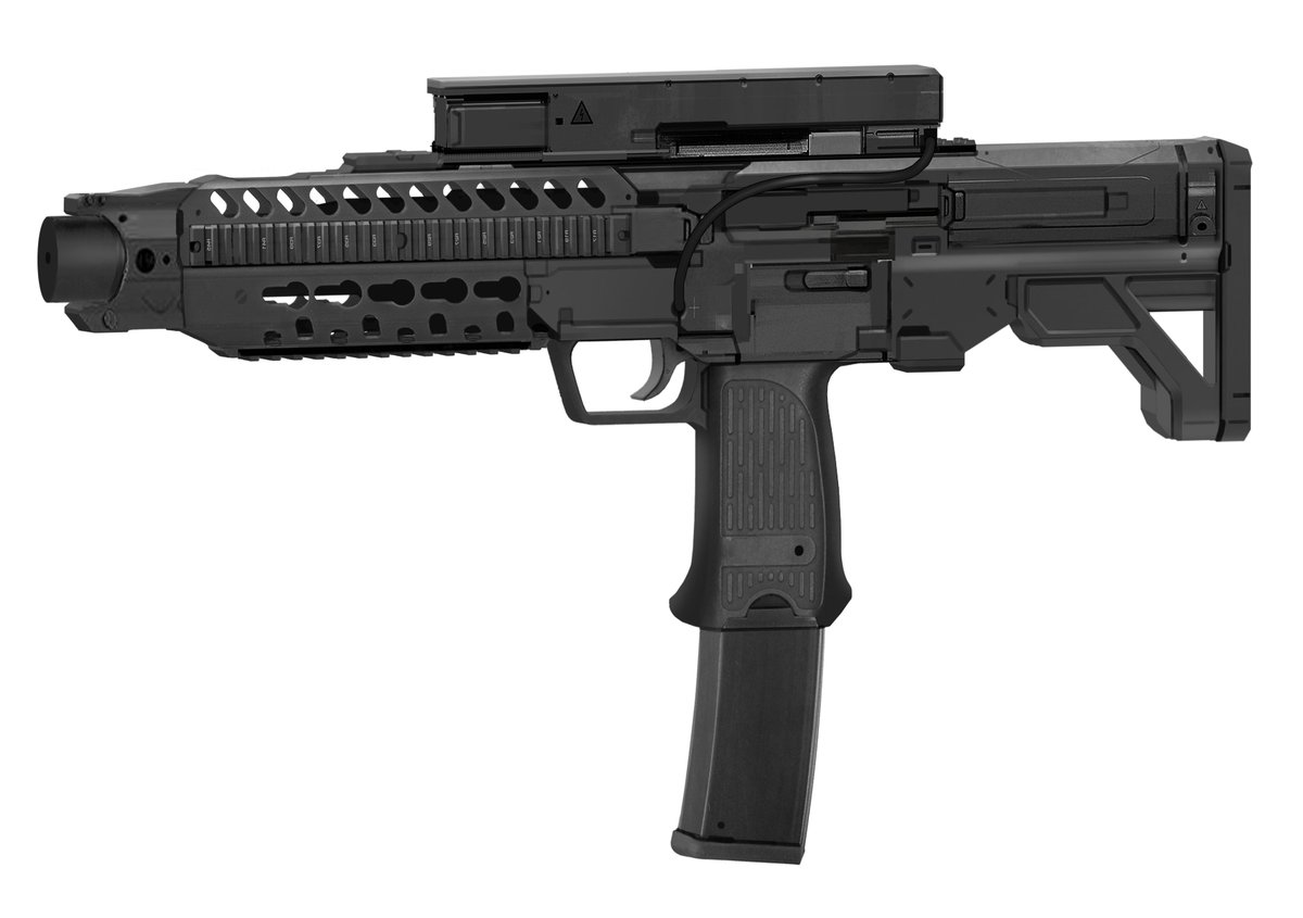 「Submachine gun concept 2D + 2.5D 」|puremageのイラスト