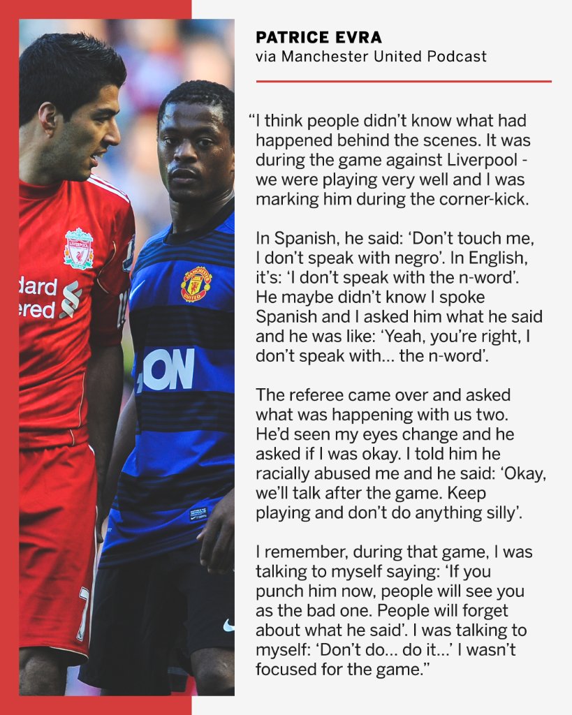 Luis Suarez Patrice Evra
