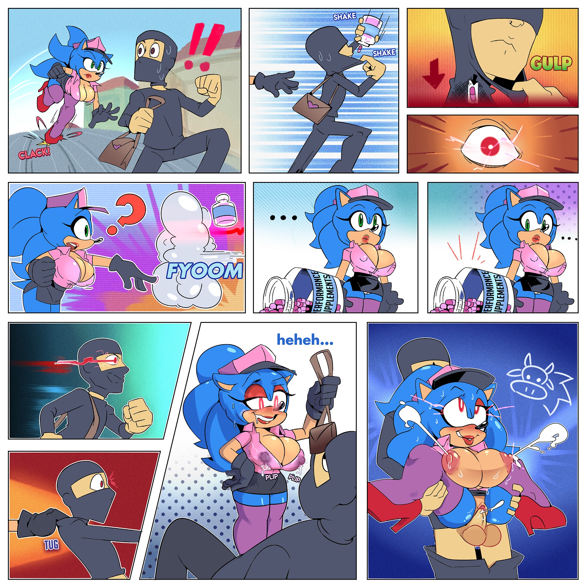 Rule 34 1 1 Anthro Balls Big Breasts Bodily Fluids Breasts Cleavage