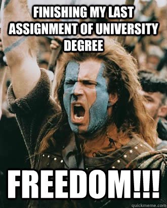 Finished Degree Memes How I Feel By The End Of A Semester Funny Post