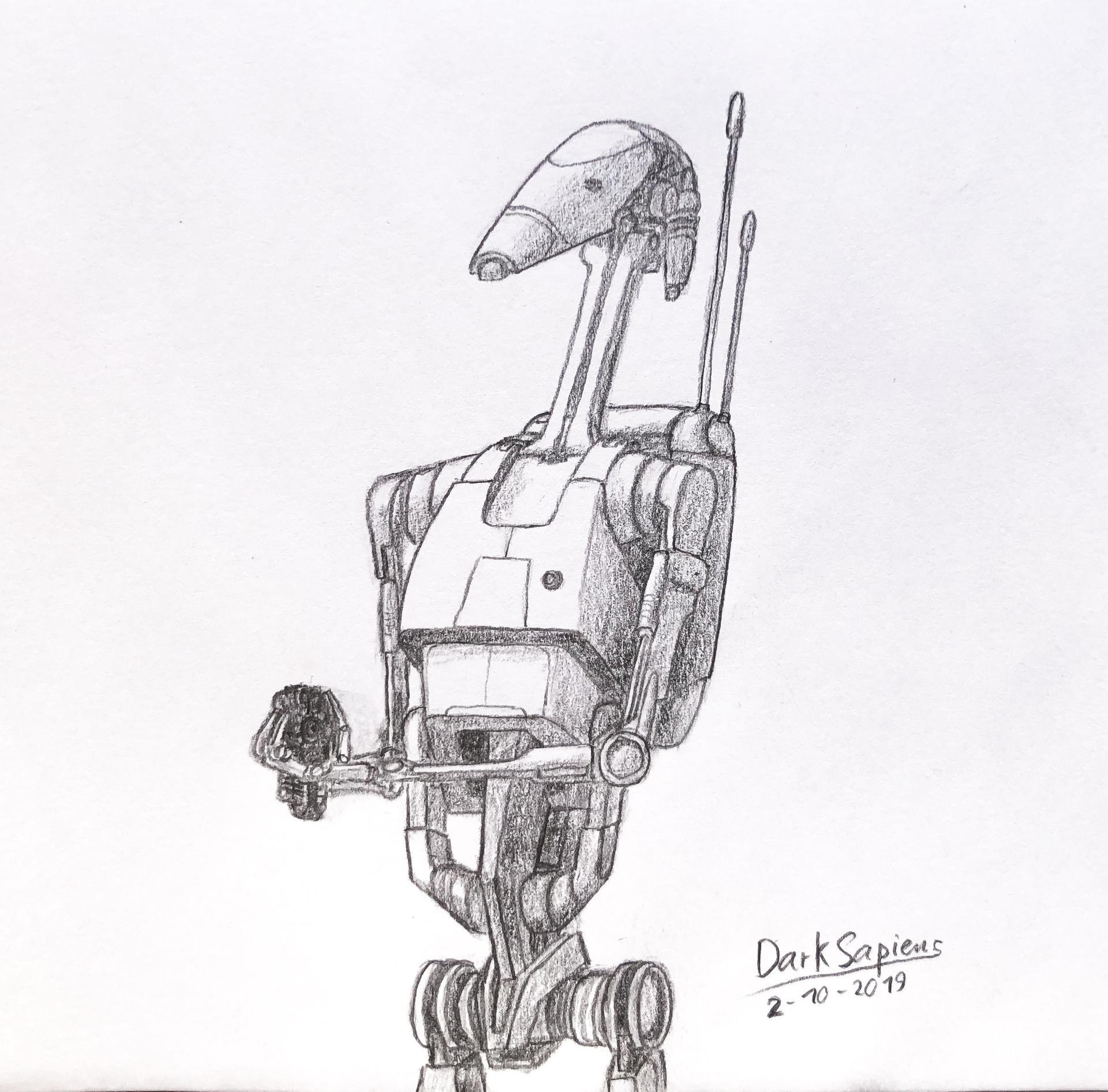 Star Wars Battle Droid Drawings