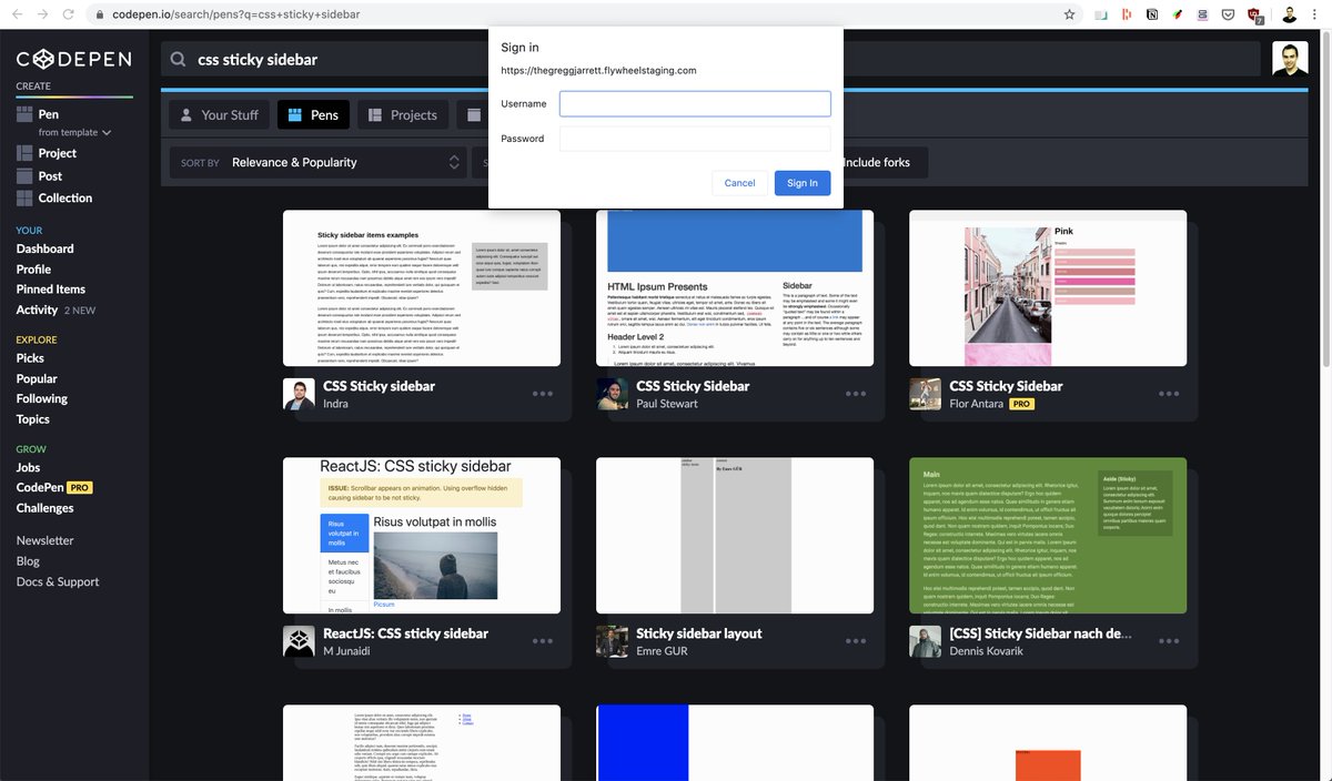 CodePen.IO on Twitter: "that means someone's Pen is requesting a password-protected file from ...